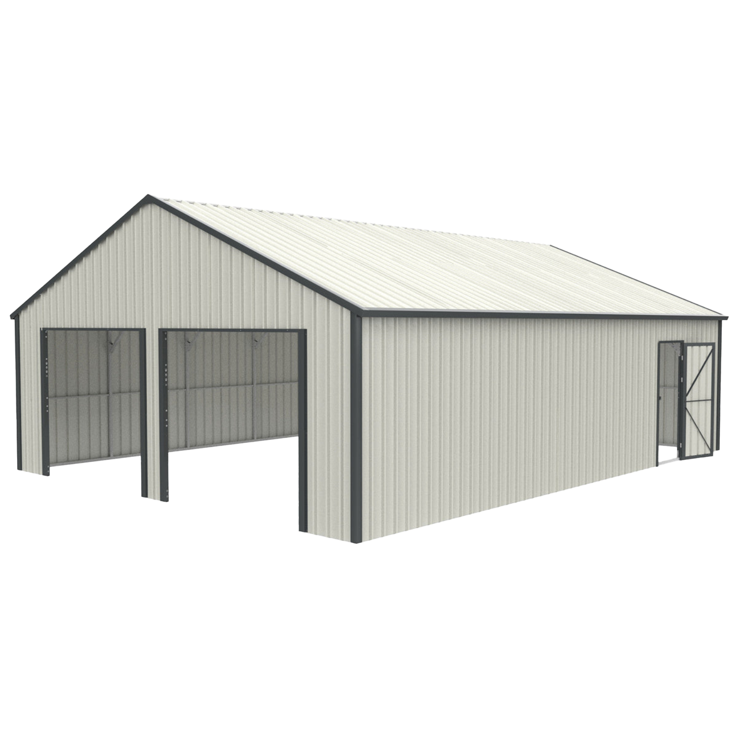 25 X 33 Double Garage Metal Shed With Side Entry Door Chery Industrial 25 X 33 Double Garage Metal Shed With Side Entry Door Chery Industrial
