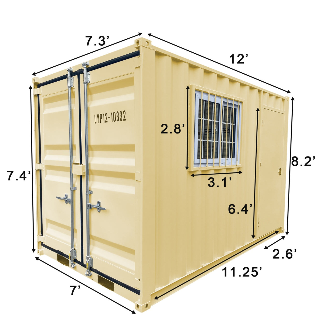 12' Small Cubic Shipping Container – Chery Industrial