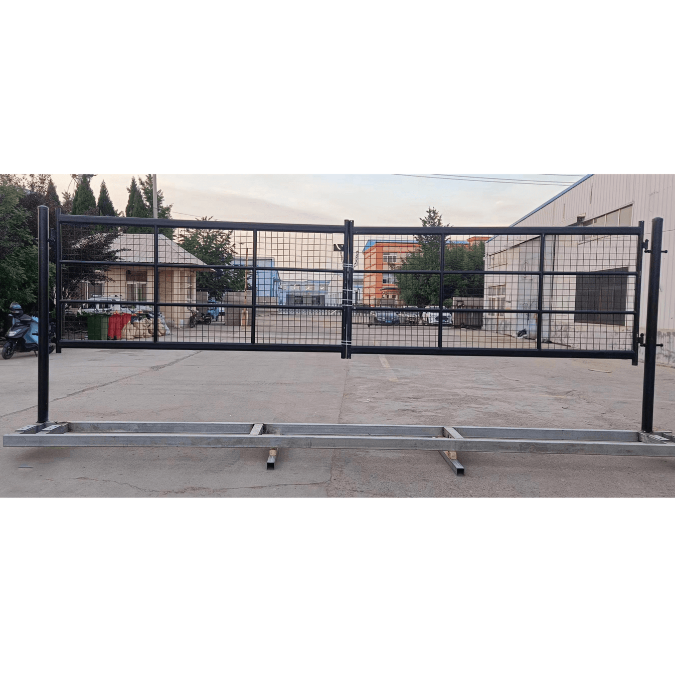 18 ft Farm Steel Grid Driveway Gate – Chery Industrial