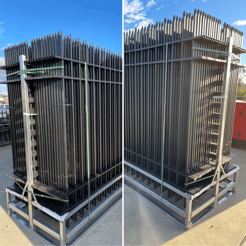 Greatbear 10x7 ft Steel Fence with 4 Rails, 30 Panels – Chery Industrial