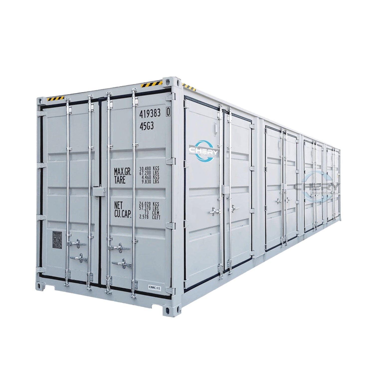 40ft High Cube Container with 4 Side Doors, with Logo – Chery Industrial