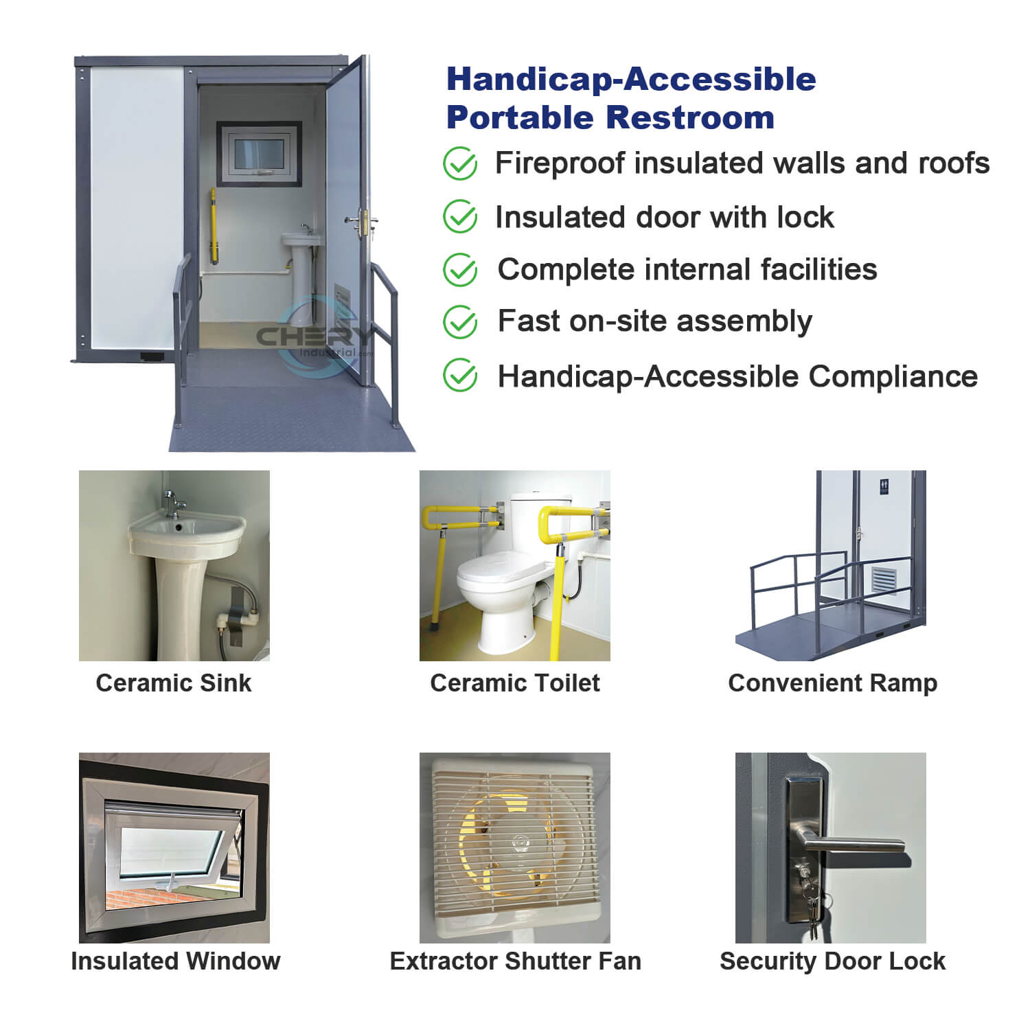 Handicap-Accessible Portable Restroom for Disabled – Chery Industrial
