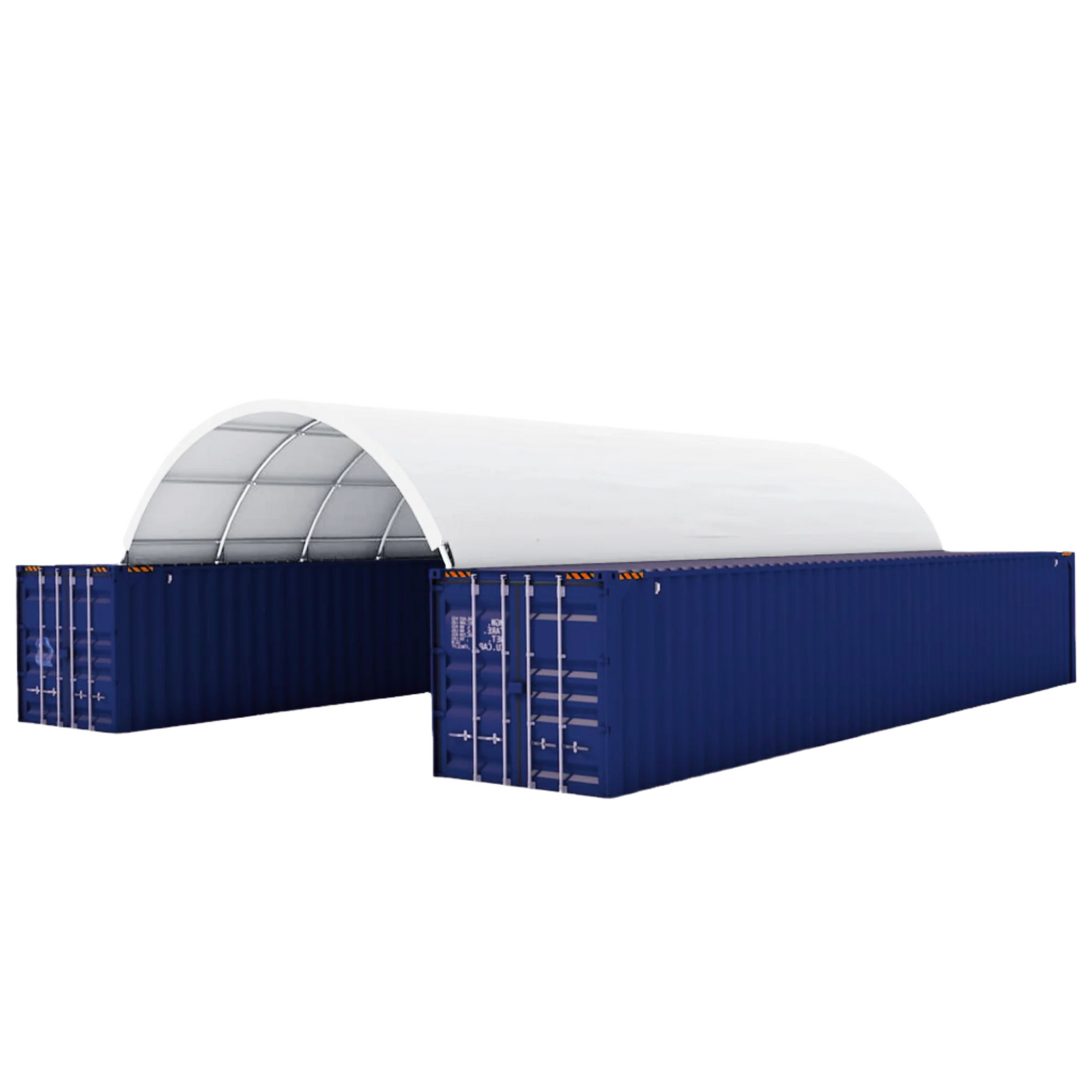 20x40 ft Container Shelter with Closed Back Panel