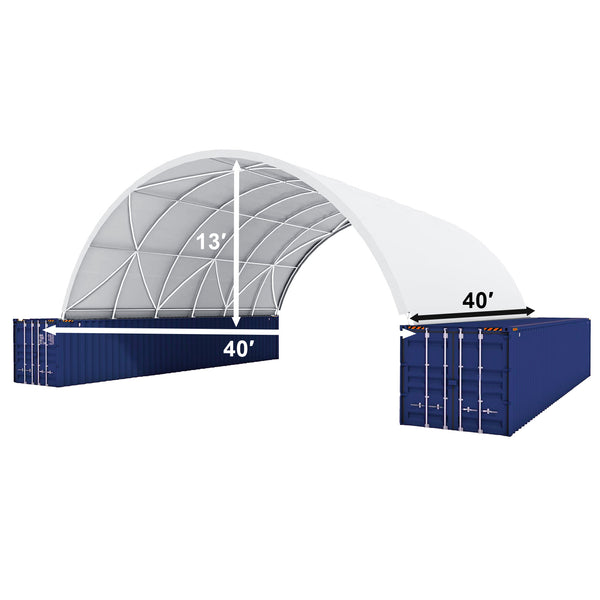 40'x40'x13' Shipping Container Canopy Shelter – Chery Industrial