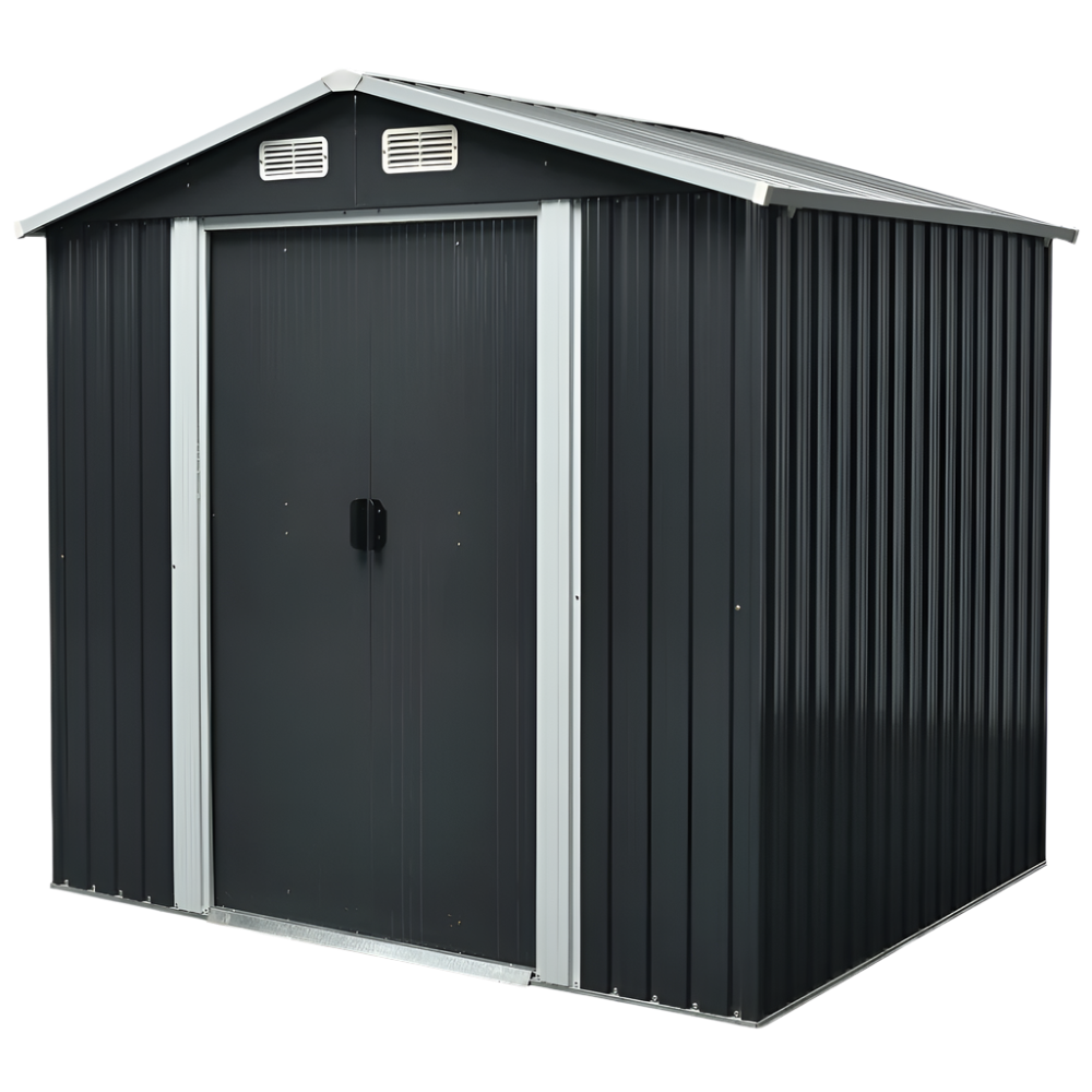 [AS-IS] Metal Storage Garden Shed 6x8ft