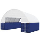 Double Truss Shipping Container Canopy Shelter 60'x40'x20'