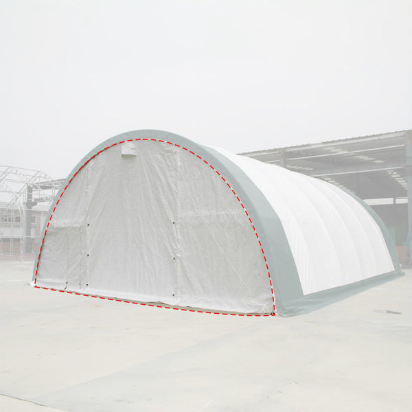 Front/Rear Panel with Roll-up Door for W30'xH15' Storage Shelter ...