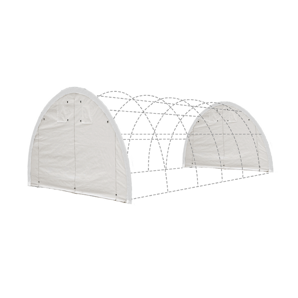 Front/Rear Panel with Zipper Door for W20'xH12' Storage Shelter – Chery ...