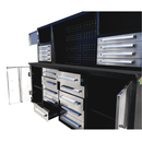 7' Garage Storage Cabinet with Workbench (18 Drawers & 4 Cabinets & Pe