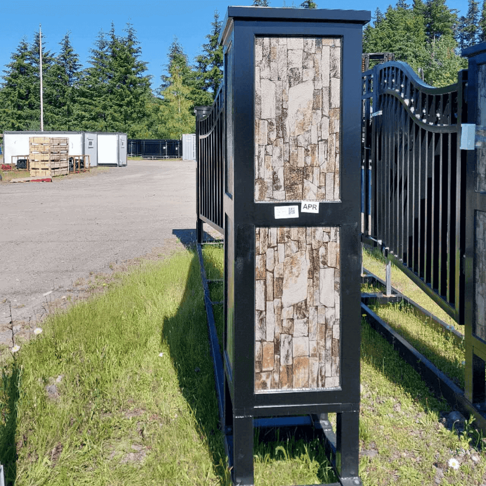 20x8 ft Dual Swing Driveway Gate with Ornamental Posts – Chery Industrial