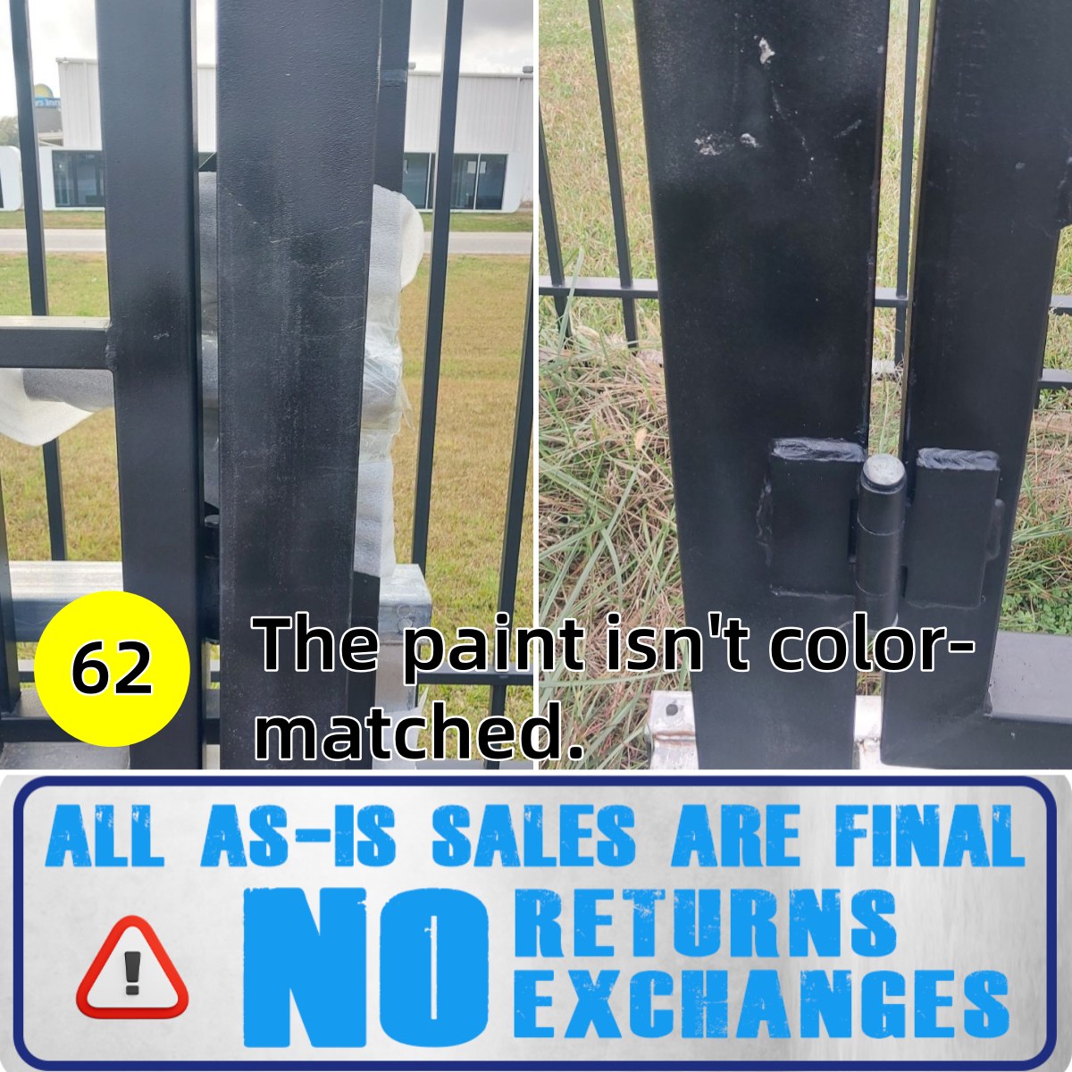 [AS-IS] 20ft Farm Metal Driveway Gate – Chery Industrial