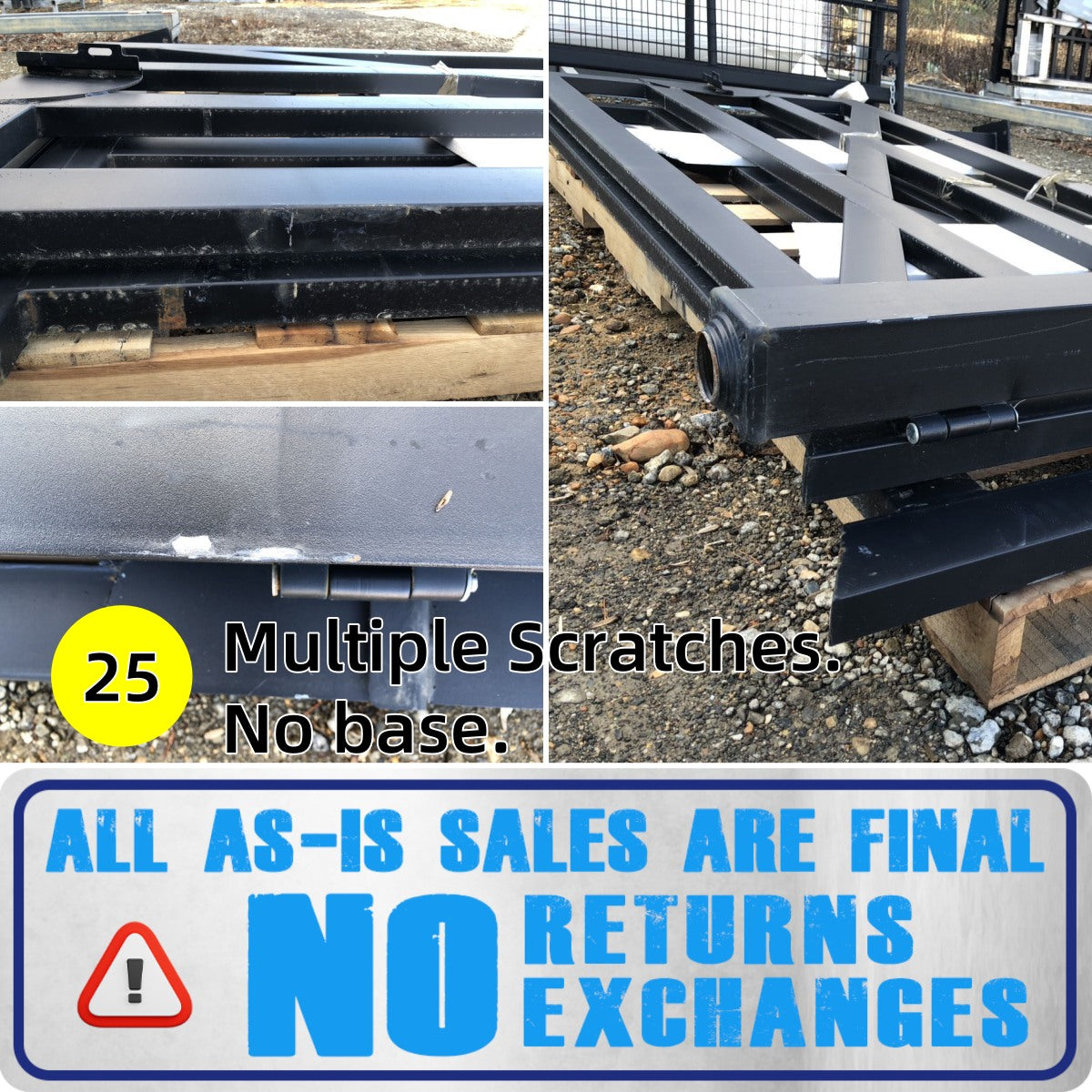 [AS-IS] 20ft Farm Metal Driveway Gate with Diagonal Tubes – Chery ...