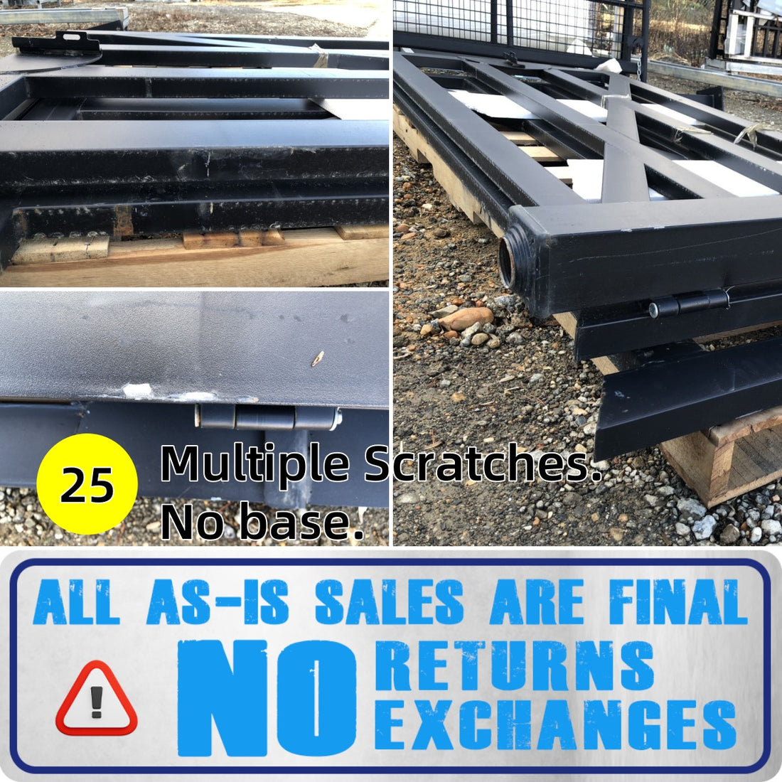 [AS-IS] 20ft Farm Metal Driveway Gate with Diagonal Tubes – Chery ...