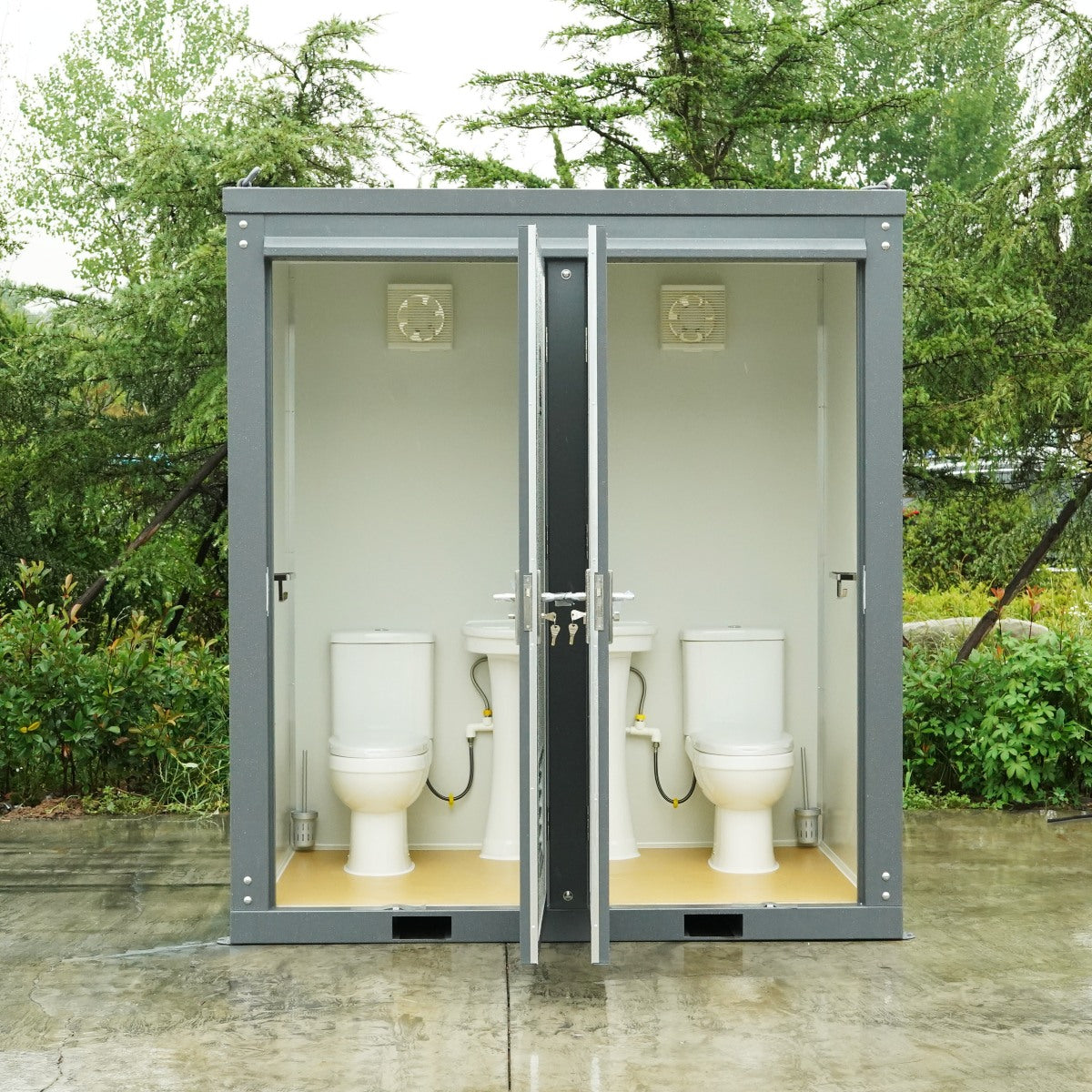 2 Private Toilet Stalls Portable Restroom – Chery Industrial