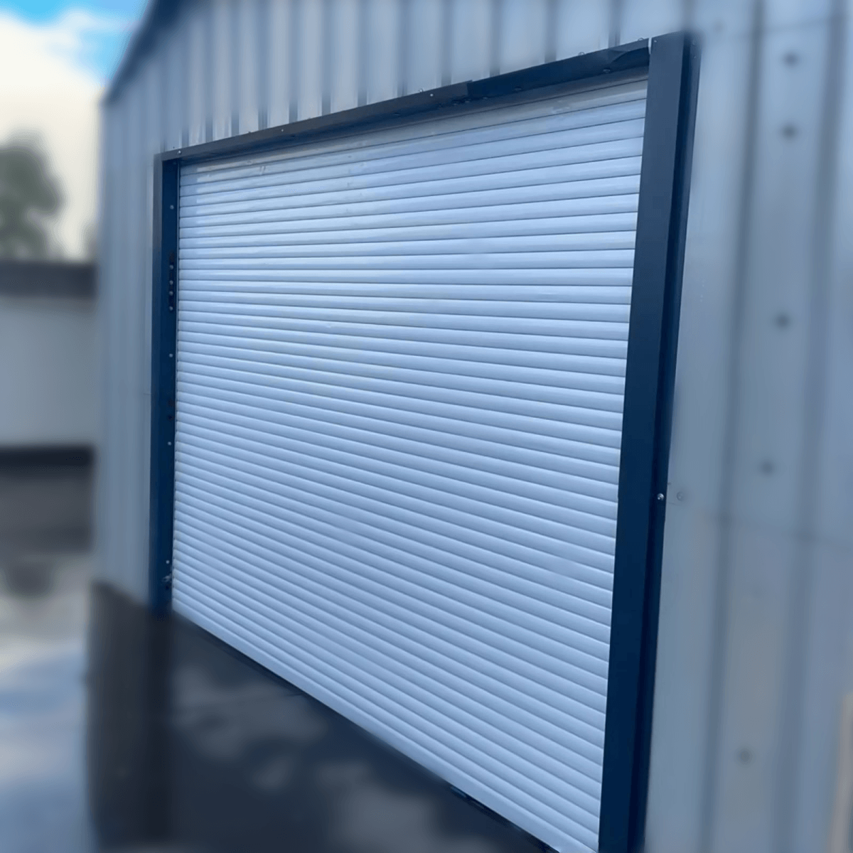 Motorized Roll-Up Door Kit for Double Garage Metal Shed – Chery Industrial